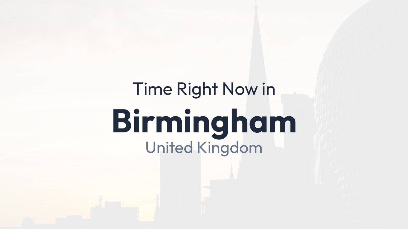 Time in Birmingham, United Kingdom | Time.how