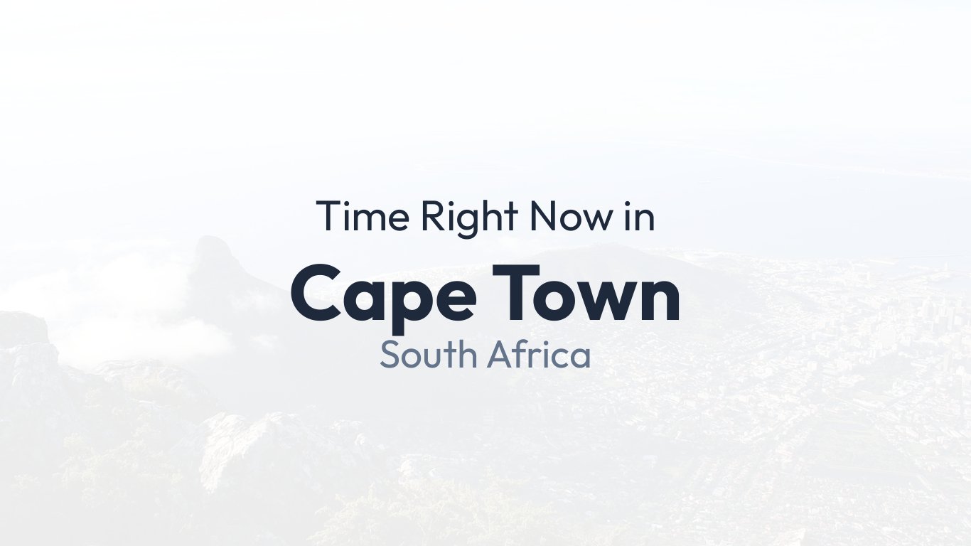 Time in Cape Town, South Africa | Time.how