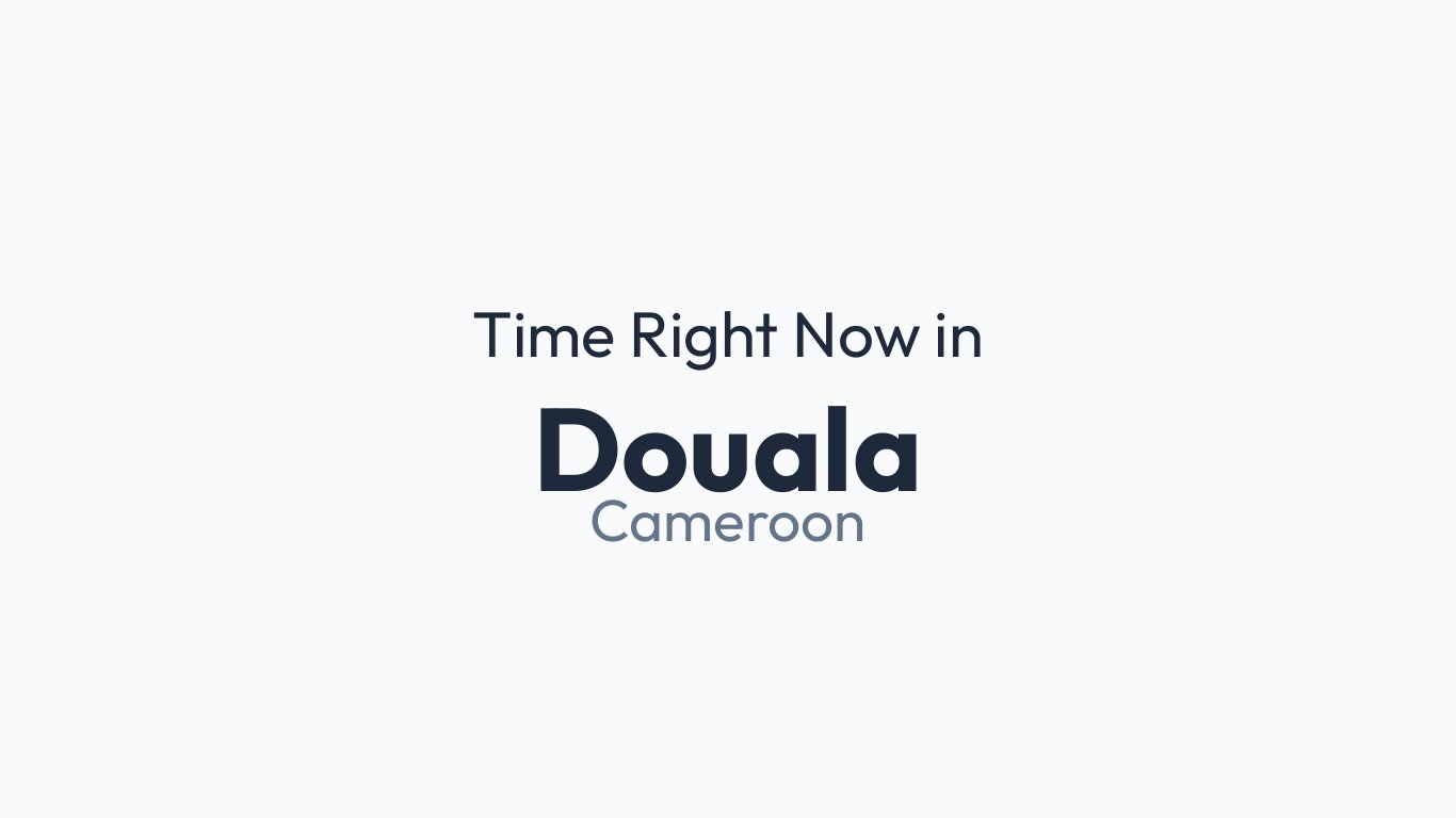 Time in Douala, Cameroon | Time.how