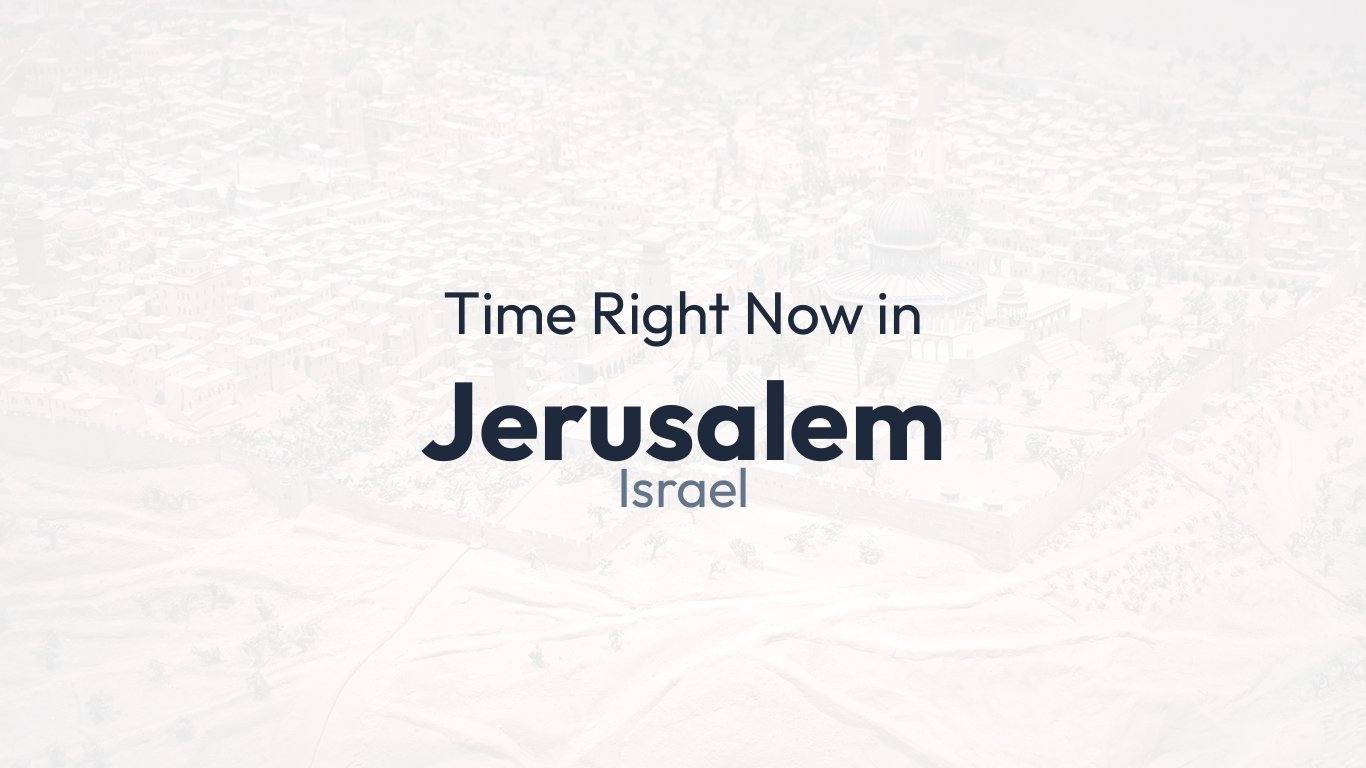 Time in Jerusalem, Israel | Time.how