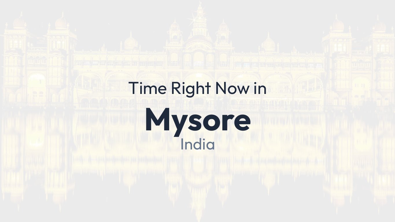 Time in Mysore, India | Time.how