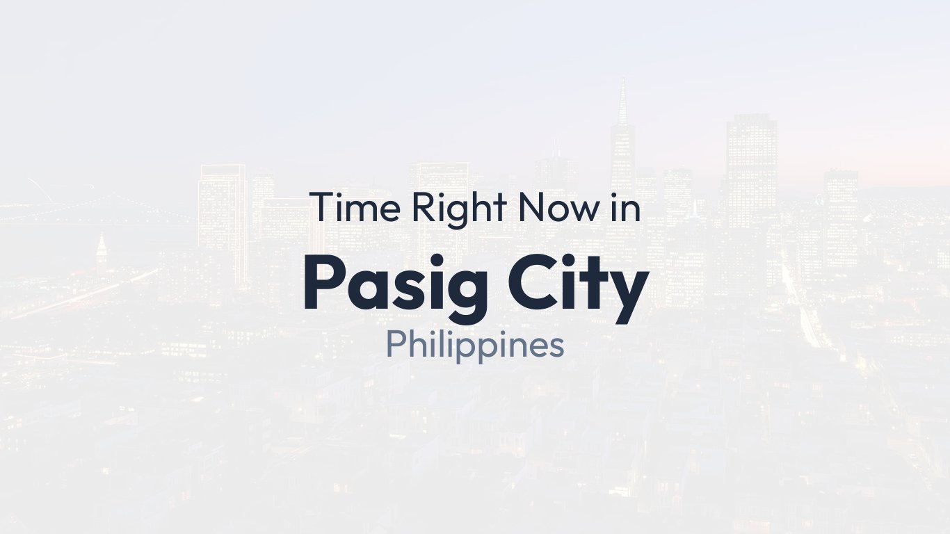 Time in Pasig City, Philippines | Time.how