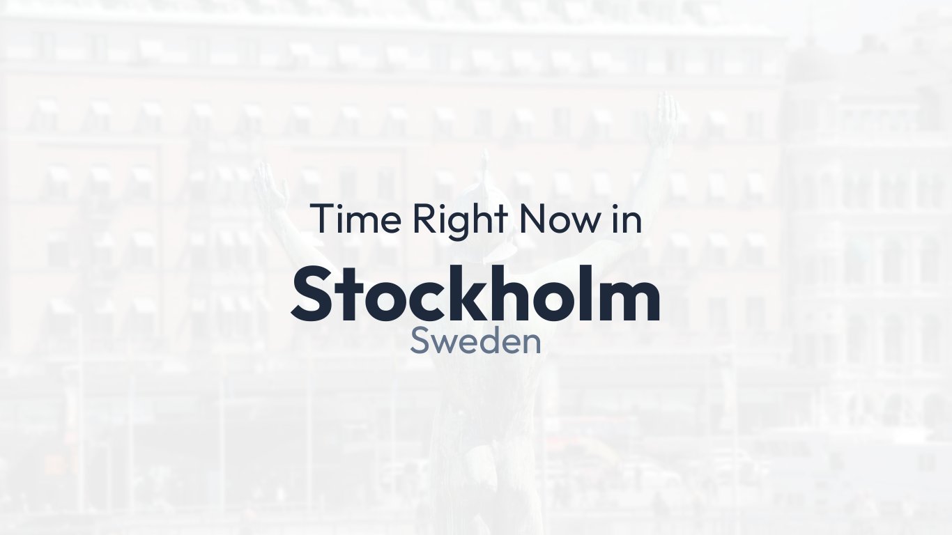 Time in Stockholm, Sweden | Time.how