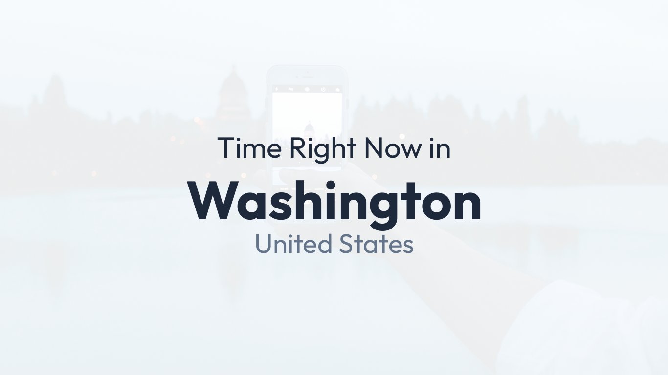 Time in Washington, United States | Time.how