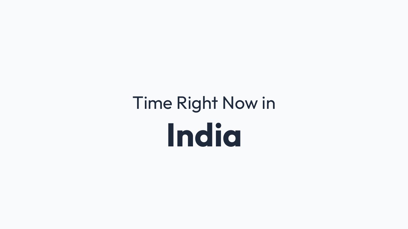 Time in India | Time.how