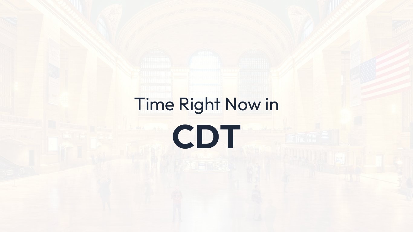 Time in CDT (Central Daylight Time) | Time.how